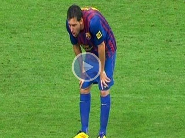 Video: Lionel Messi vomitó antes de anotarle al Real Madrid