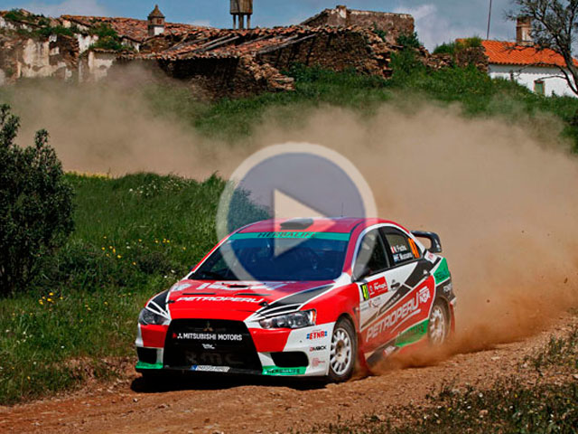 Nicolás Fuchs tuvo un buen inicio en el Rally de Portugal [VIDEO]