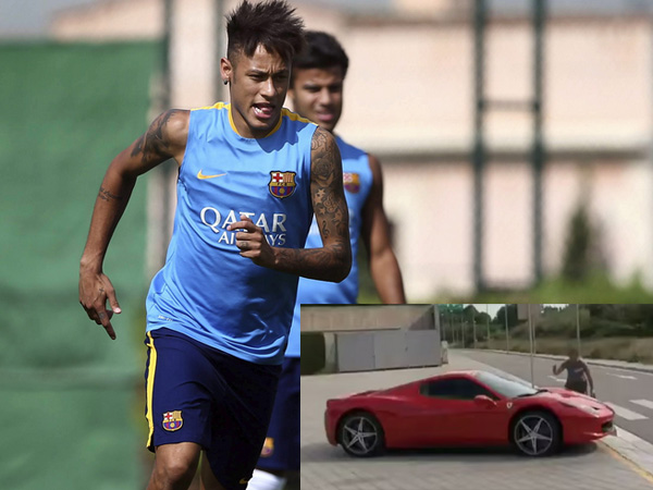Barcelona: Neymar fue captado corriendo a gran velocidad con su nuevo ...