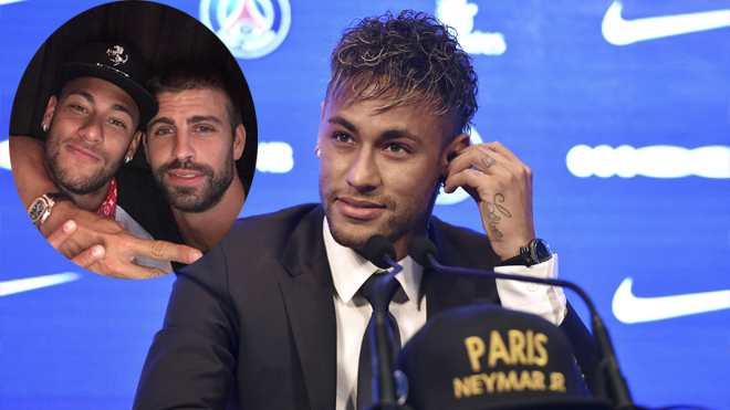 Neymar Jr se refirió a la foto que publicó Gerard Piqué