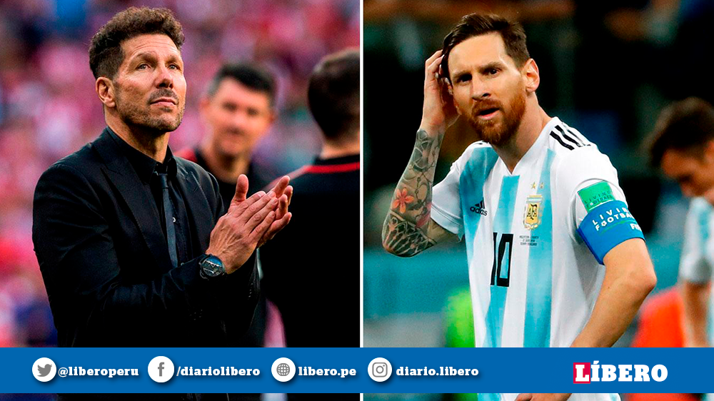 Diego Simeone defiende a Messi: "La crítica que hay hacia él no es justa"