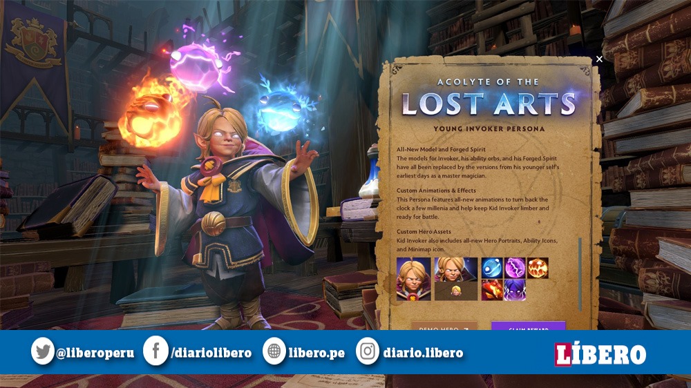Dota 2: llega primer item Persona para Invoker con forma de niño