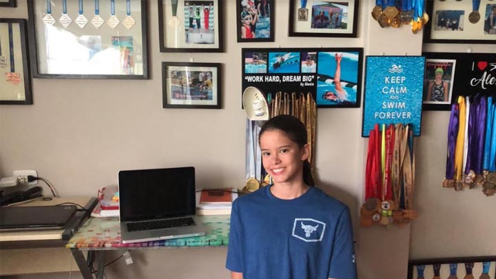 Alexia Sotomayor, joven nadadora, sobre las clases virtuales: "Es una ...
