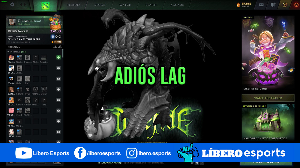 Dota 2 Diretide 2020: Borrar animación de Roshan y mejorar FPS - VIDEO