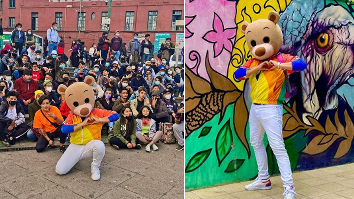 'Osito Lima' llevó ayuda a una adulta mayor en Bolivia y video conmueve ...