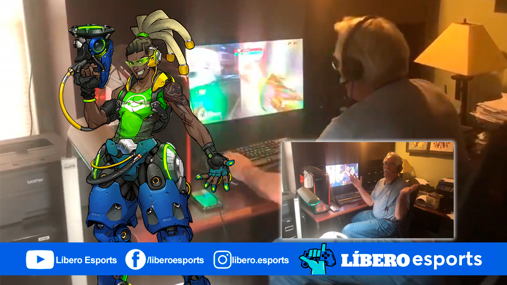 Overwatch: papá gamer se hace viral por su peculiar forma de jugar