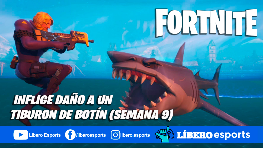 Fortnite: inflige daño a un tiburón de botín (semana 9)