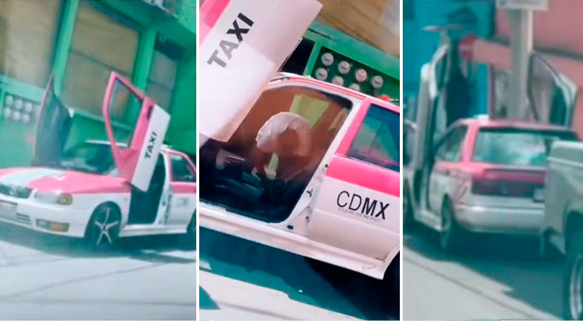 Taxi tuneado estilo Lamborghini es sensación en redes sociales - VIDEO