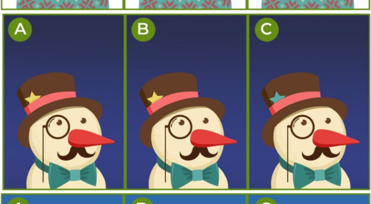 Reto viral de Navidad: encuentra la figura de fiestas diferente