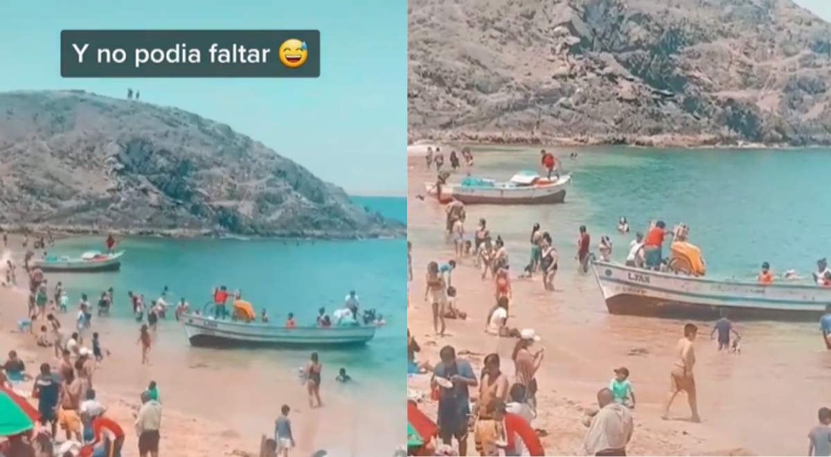 Viral: Heladero mueve su triciclo en bote para ofrecer productos a bañistas