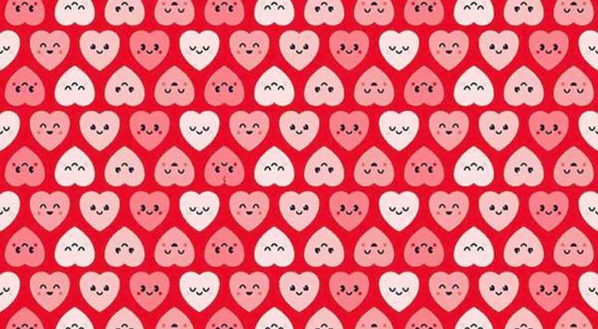Reto visual por San Valentín: solo el 3% encuentra los corazones rotos