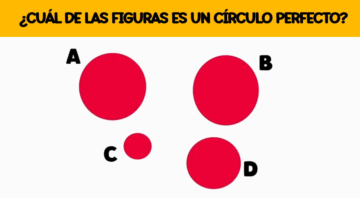 ¿Cuál de las figuras es un círculo perfecto? Descúbrelo y supera este ...