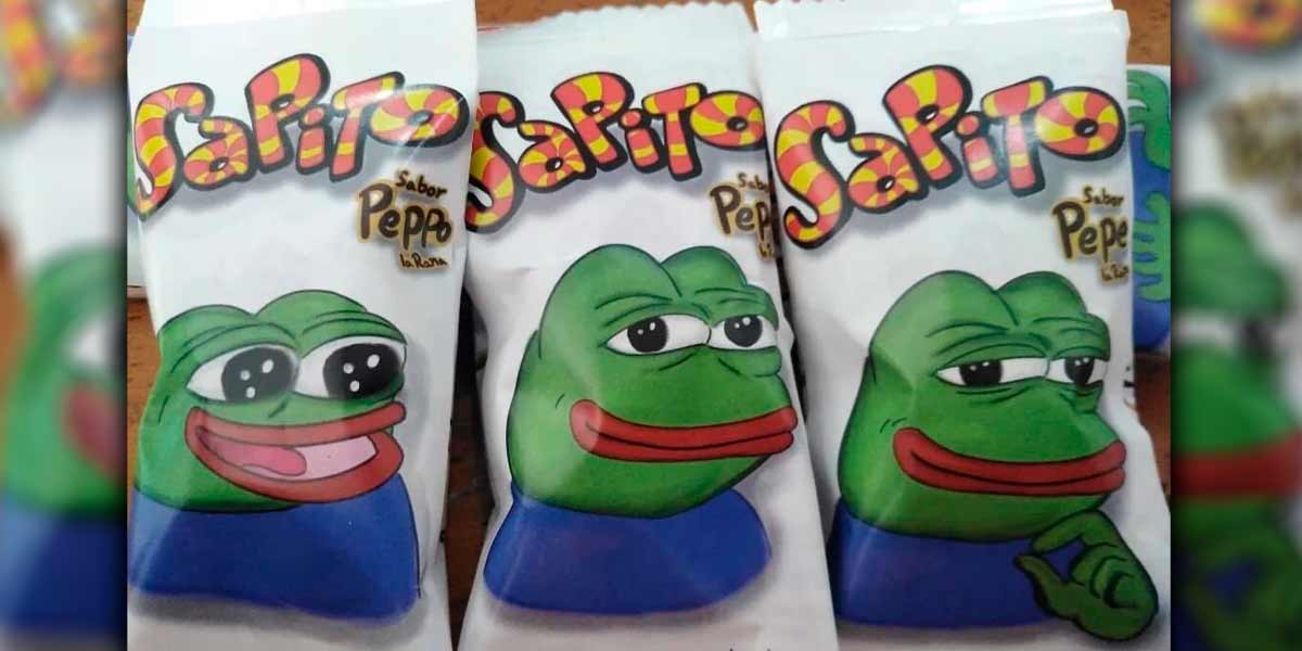 Sapido habría cambiado su presentación con ilustraciones de la Rana Pepe