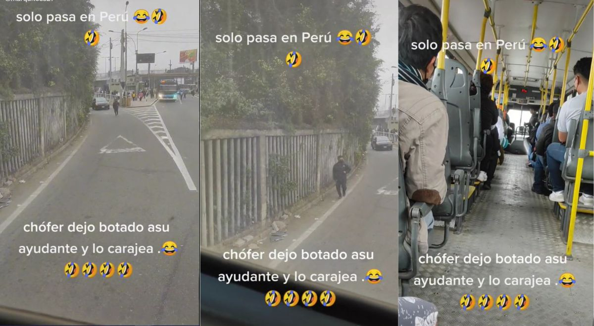 Chofer abandonó a su cobrador por varios metros: "Solo pasa en Perú ...