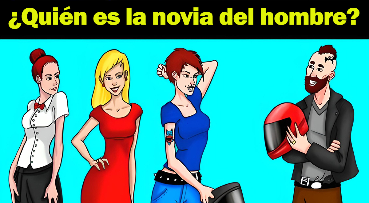 ¿Quién es la novia del hombre? Anímate a resolver este acertijo visual ...