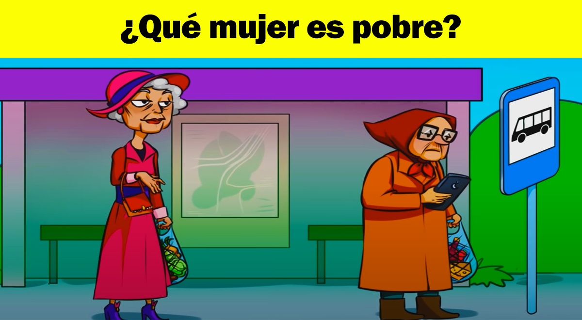¿Cuál de las dos mujeres es pobre? Tienes 8 segundos para desarrollar ...