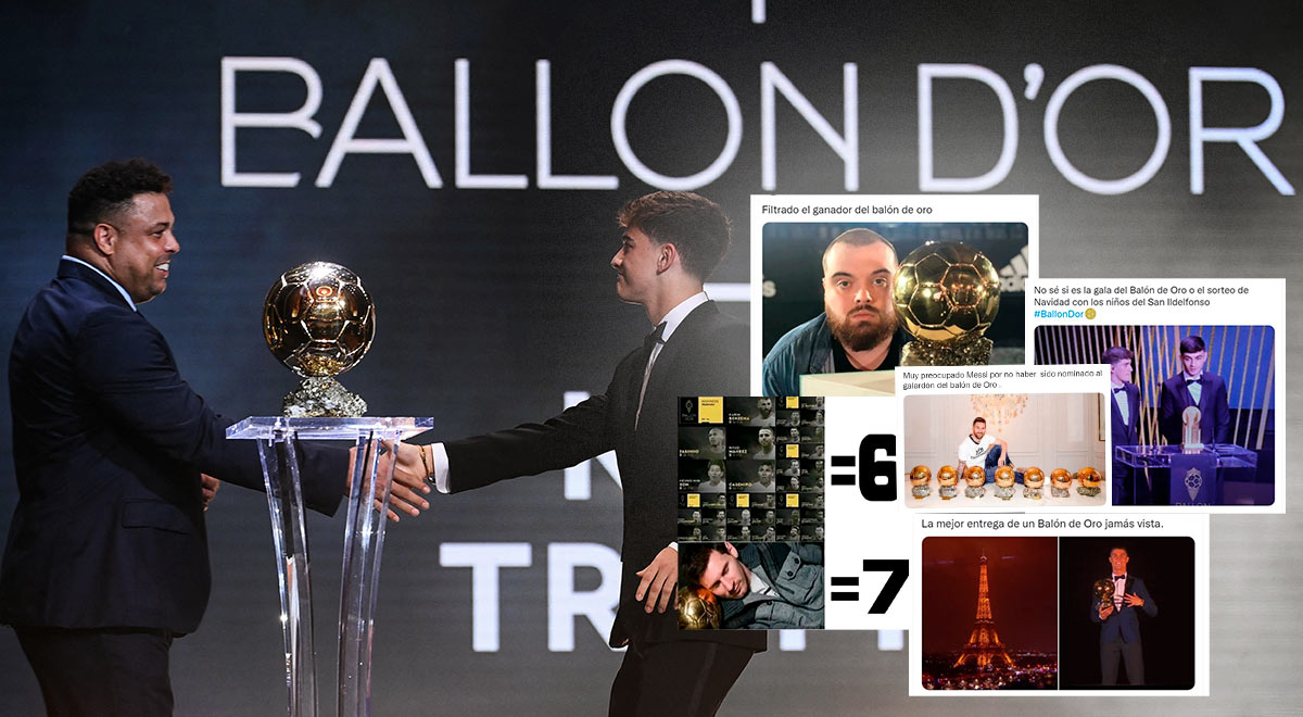 Se celebró el Balón de oro y los memes estuvieron a la orden del día ...