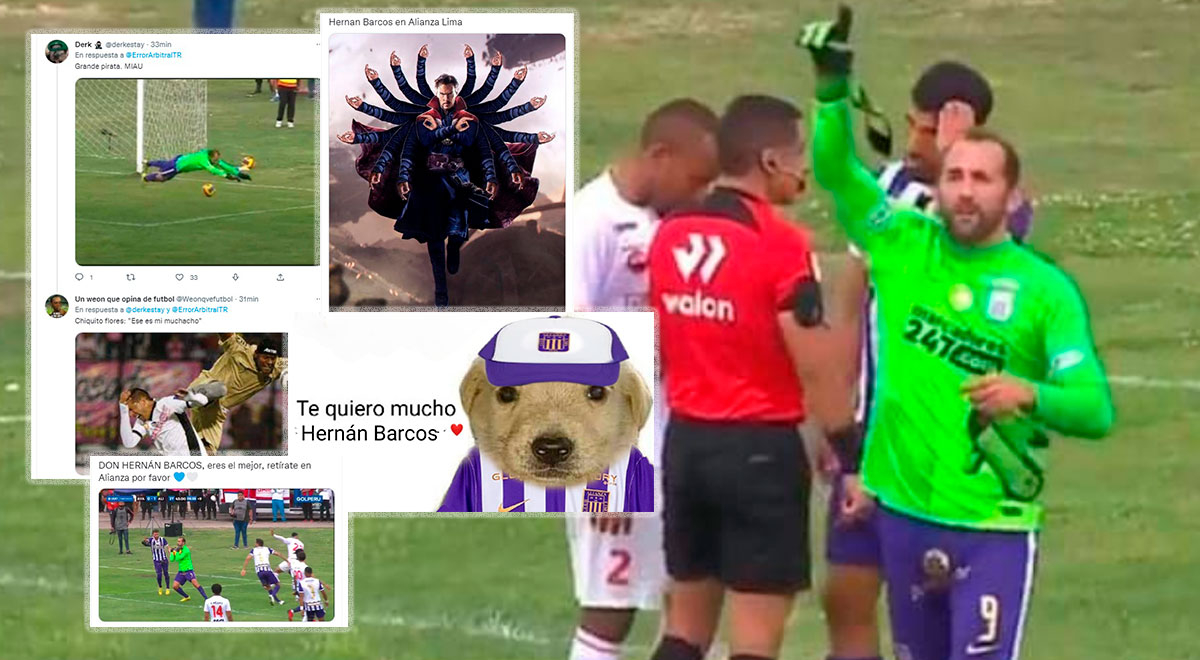 Hernán Barcos terminó como arquero de Alianza Lima y los memes no se ...
