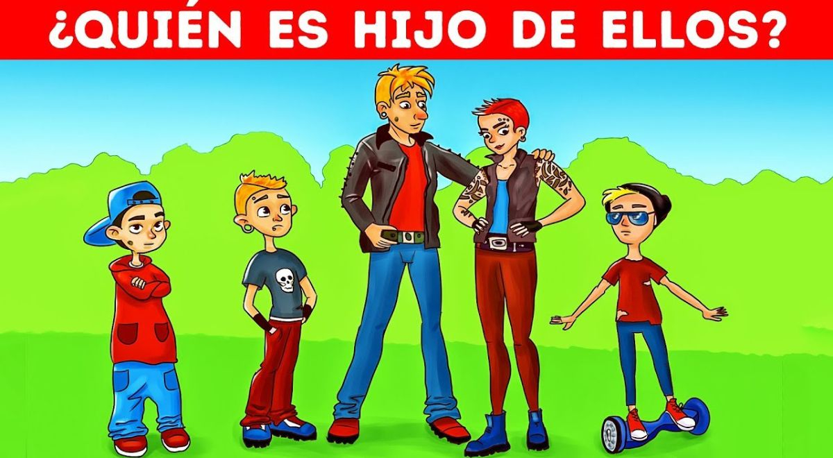 ¿Quién es hijo de esta pareja? Intenta superar este acertijo en solo 5 ...