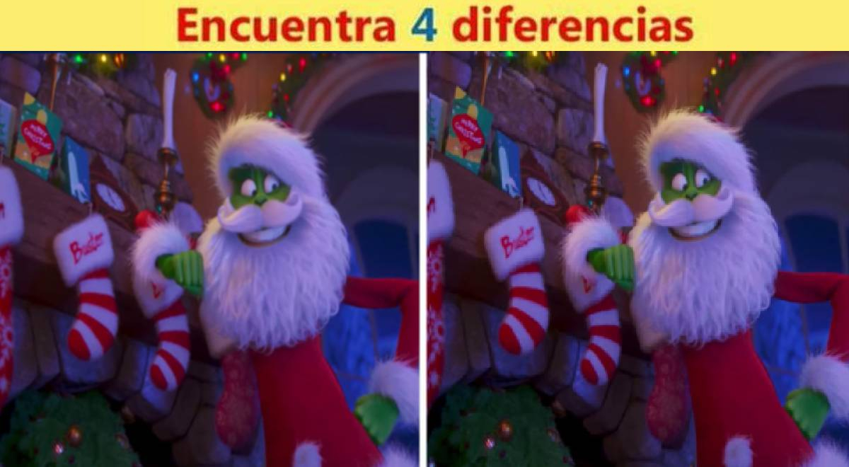 Lúcete en este nuevo desafío navideño: ¿Podrás detectar las 4 ...