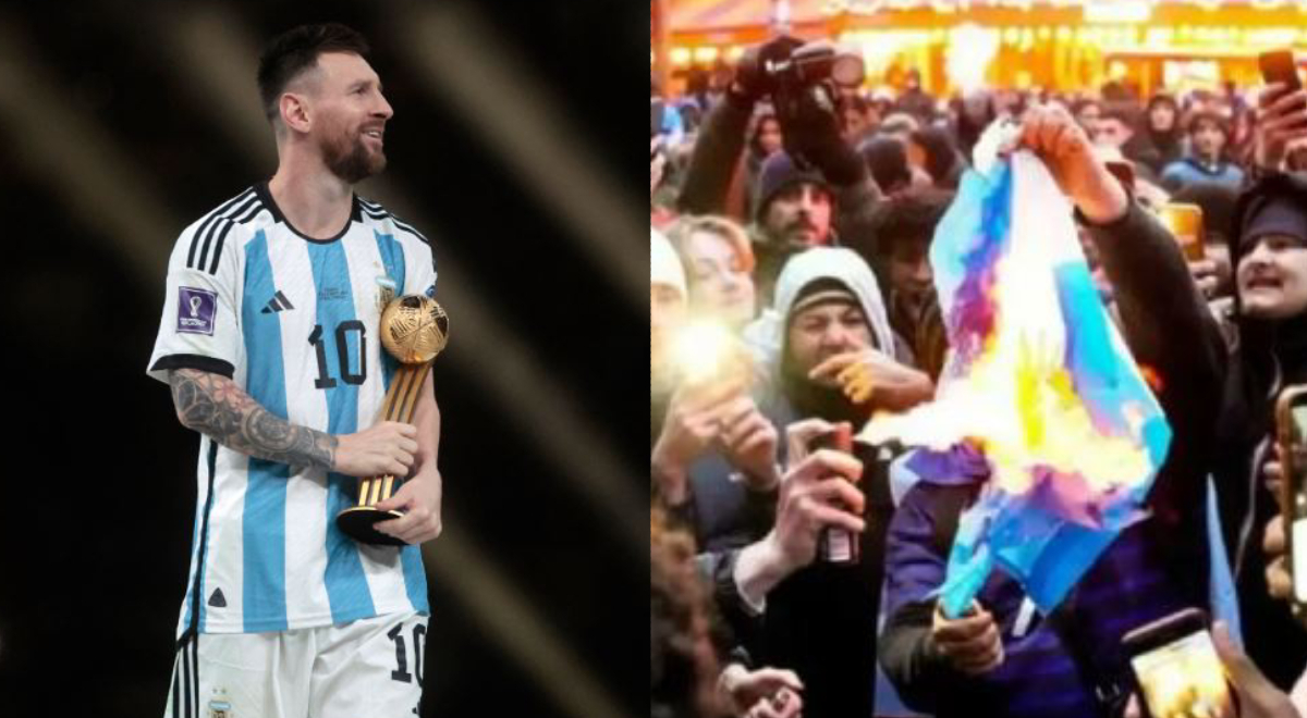 Hinchas franceses pisan camiseta de Messi del PSG y queman banderas ...