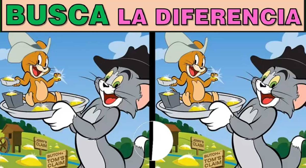 ¿Ves la única diferencia en 'Tom y Jerry'? Descúbrela en menos de 5 ...