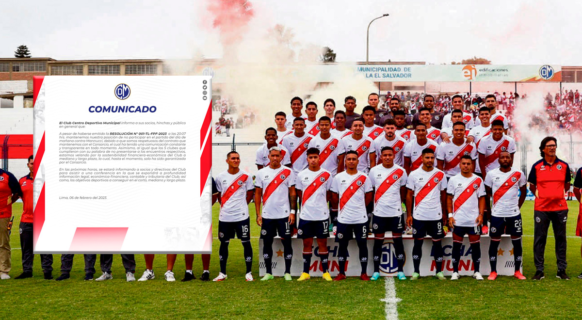 Municipal confirmó que no jugará su partido contra Mannucci: "Somos ...