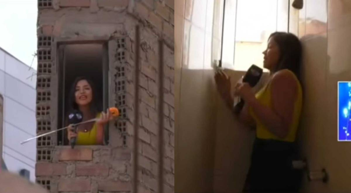 Reportera de América TV visita casa de 69 cm. de ancho y la trolean ...