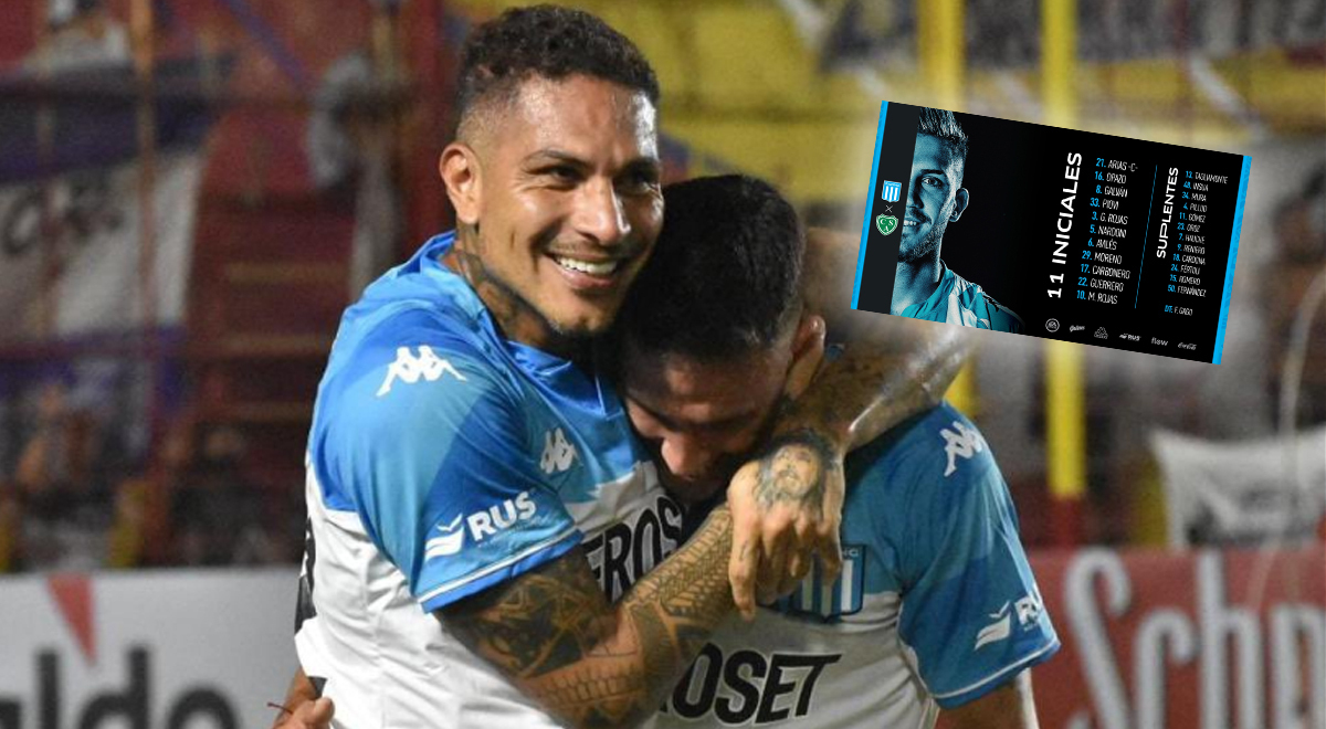 Paolo Guerrero será titular por primera vez en Racing ante Sarmiento ...