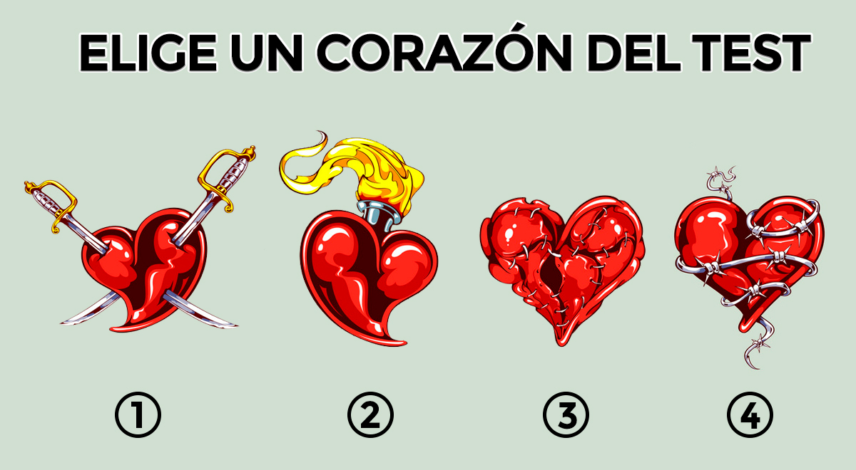 ¿Realmente estás enamorado o solo ilusionado? Escoge un corazón y ...